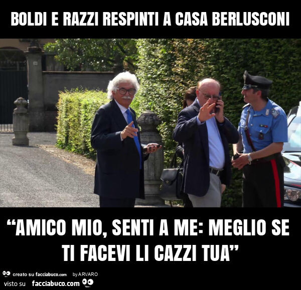 Boldi e razzi respinti a casa berlusconi “amico mio, senti a me: meglio ...