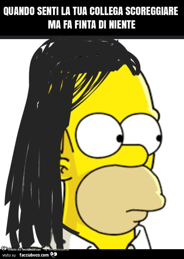 Quando senti la tua collega scoreggiare ma fa finta di niente ...