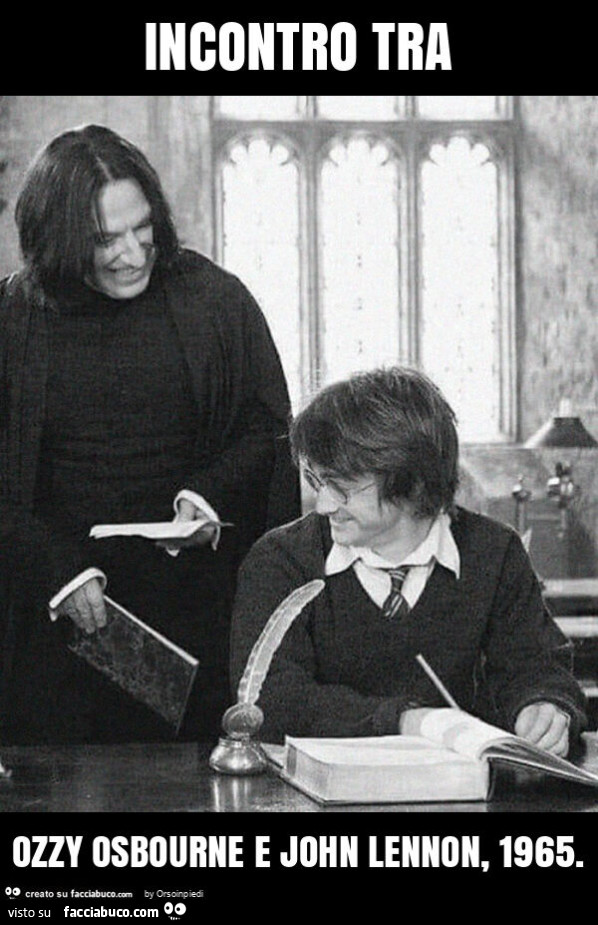 Incontro tra ozzy osbourne e john lennon, 1965 - Facciabuco.com