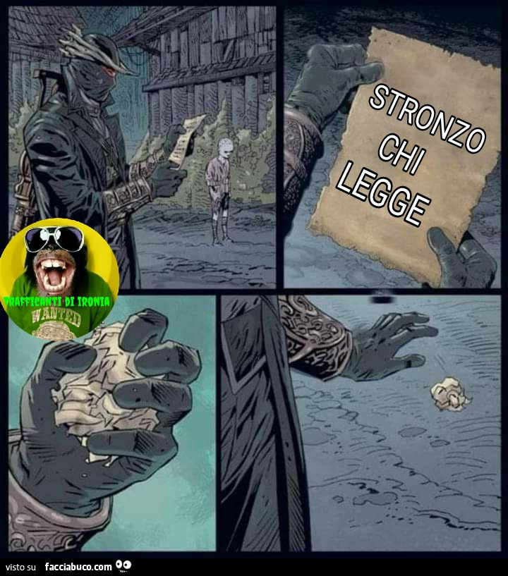 Stronzo chi legge - Facciabuco.com