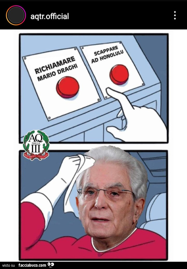 Tutti i meme su Mario Draghi - Facciabuco.com