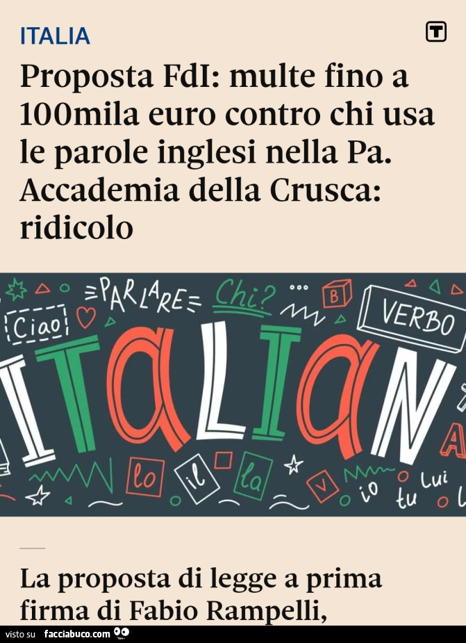 Buongiorno, e anche oggi si comincia con una risata ?… - Facciabuco.com