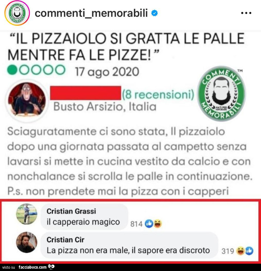 Il pizzaiolo si gratta le palle mentre fa le pizze! Il capperaio magico ...