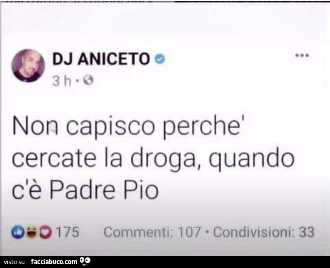 Tutti i meme su Padre Pio - Facciabuco.com