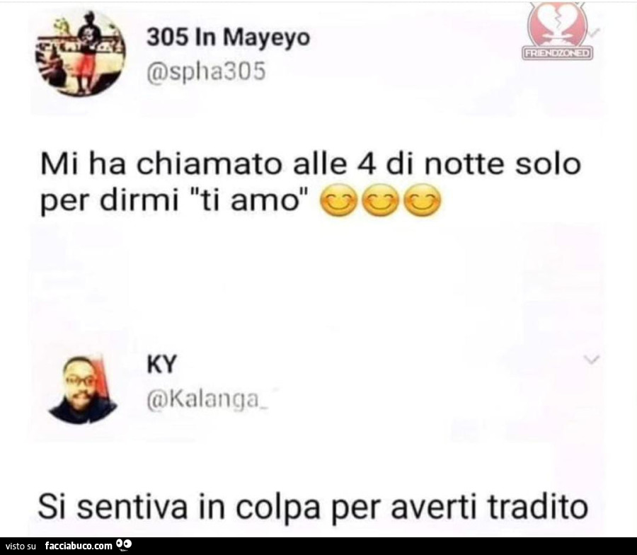 Mi ha chiamato alle 4 di notte solo per dirmi ti amo. Si sentiva in ...