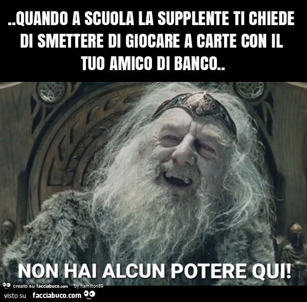 Tutti i meme sulle Carte da Gioco - Facciabuco.com