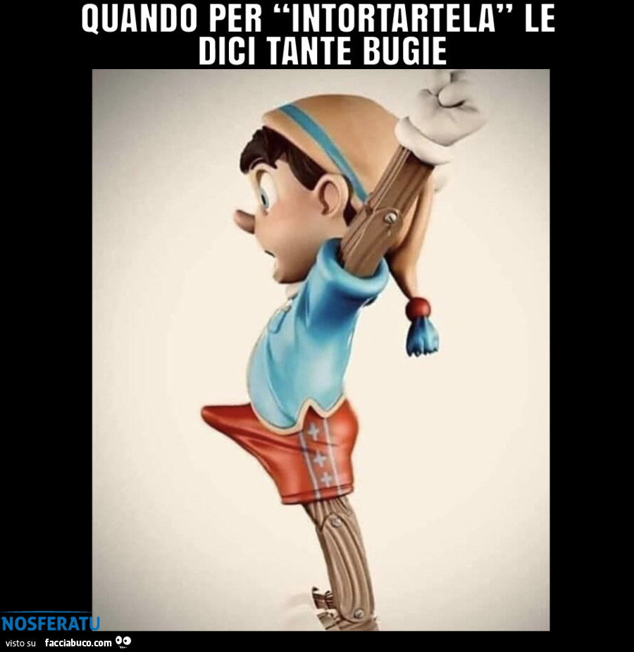 Tutti i meme su Pinocchio - Facciabuco.com