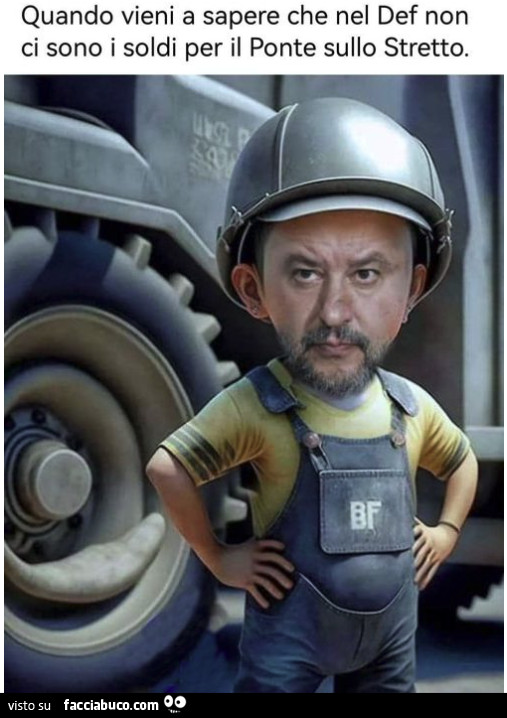 post satirico pubblicato da FarangTao - Facciabuco.com