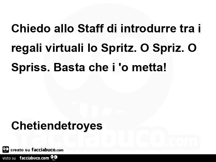 Tutti i meme sullo Spritz - Facciabuco.com