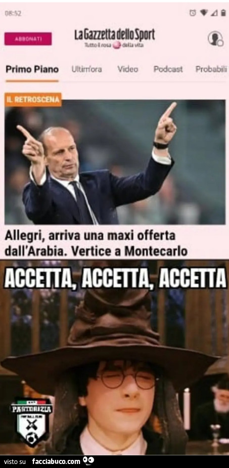 Tutti i meme su Massimiliano Allegri - Facciabuco.com