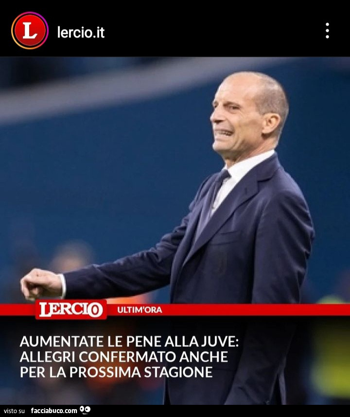 Tutti i meme su Massimiliano Allegri - Facciabuco.com