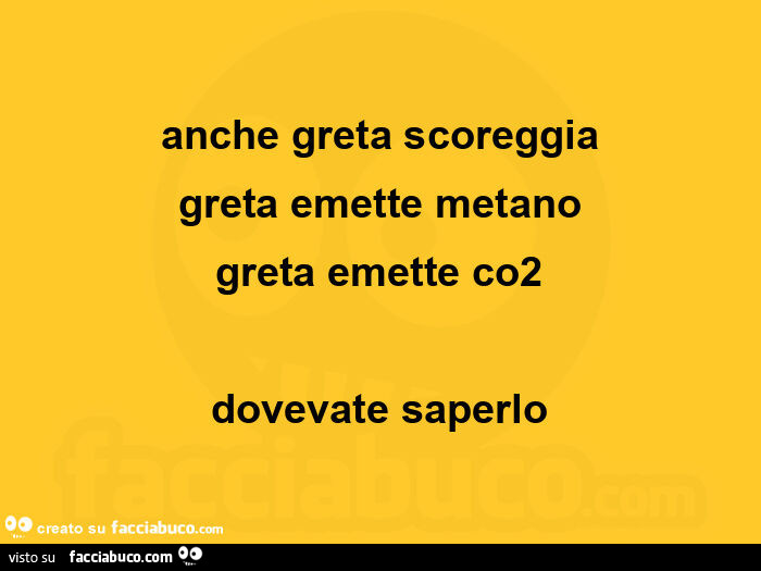 Tutti i meme su Greta Thunberg - Facciabuco.com